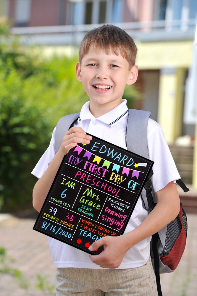 Snapklik.com : My First Day Of School Chalkboard,9"x12" First Day ...