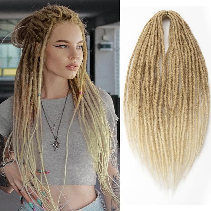 Amazon.com : 30 Inch Dreadlocks Extensions Blonde Dreads Locs Crochet ...