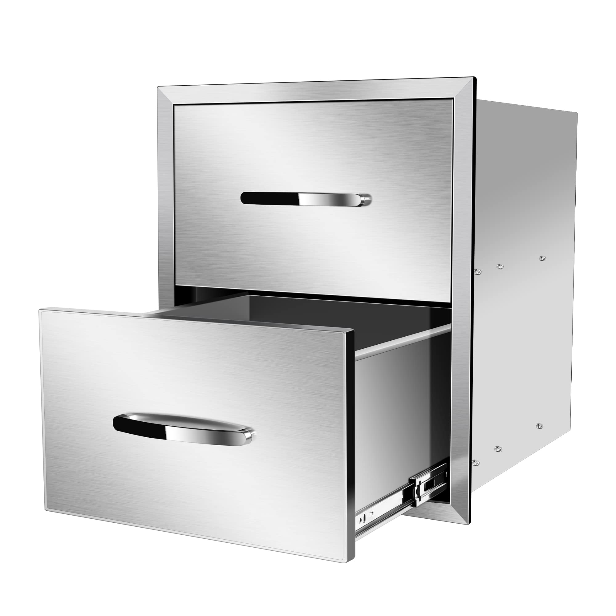 Amazon.com : OUKIDR Outdoor Kitchen Drawers, Flush Mount BBQ Drawer ...