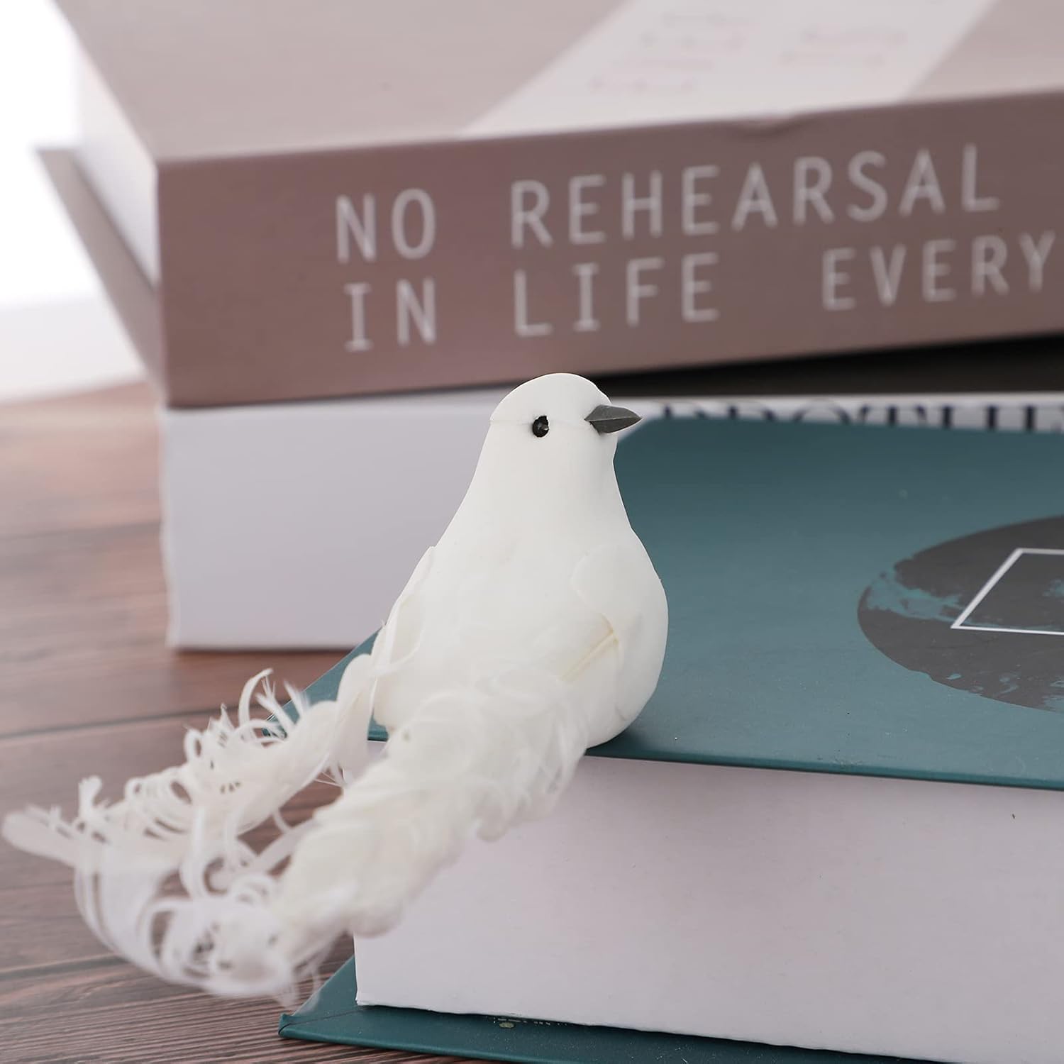 Paquete de 12 palomas blancas artificiales, decoración de palomas ...