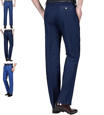 Amazon.com: Dudlle Men's Fit Stretch Dad Jeans, Cooliflex Jeans, Men's ...