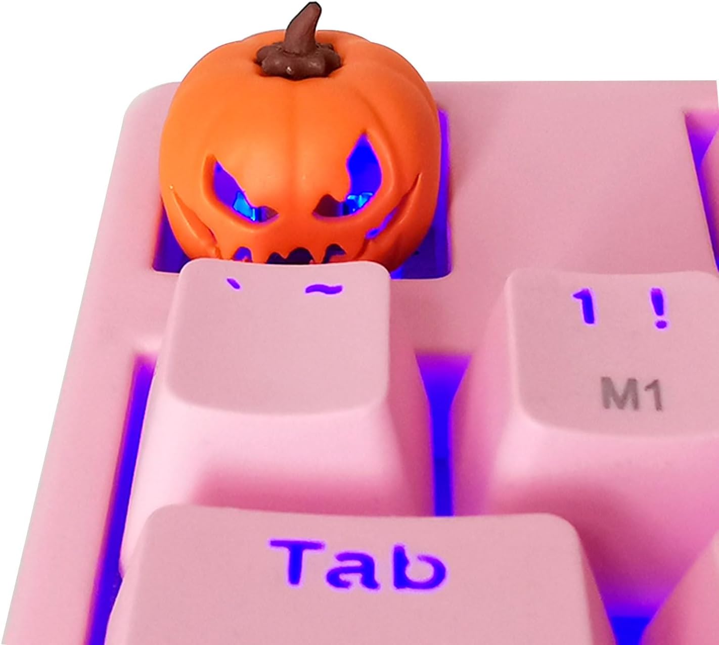 GEKUCAP Custom Gaming Keycaps, 3D Halloween Pumpkin Cartoon Game Keycap ...