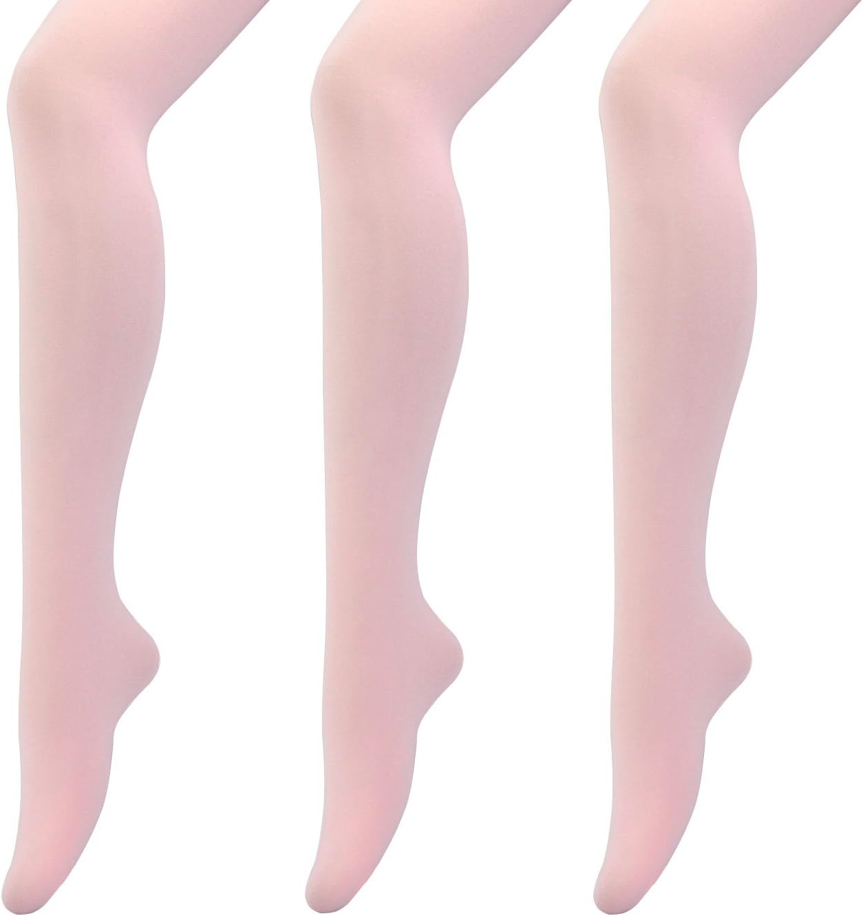 MANZI 3 Pairs Womens Girls Basic Convertible Transition Ballet Dance ...