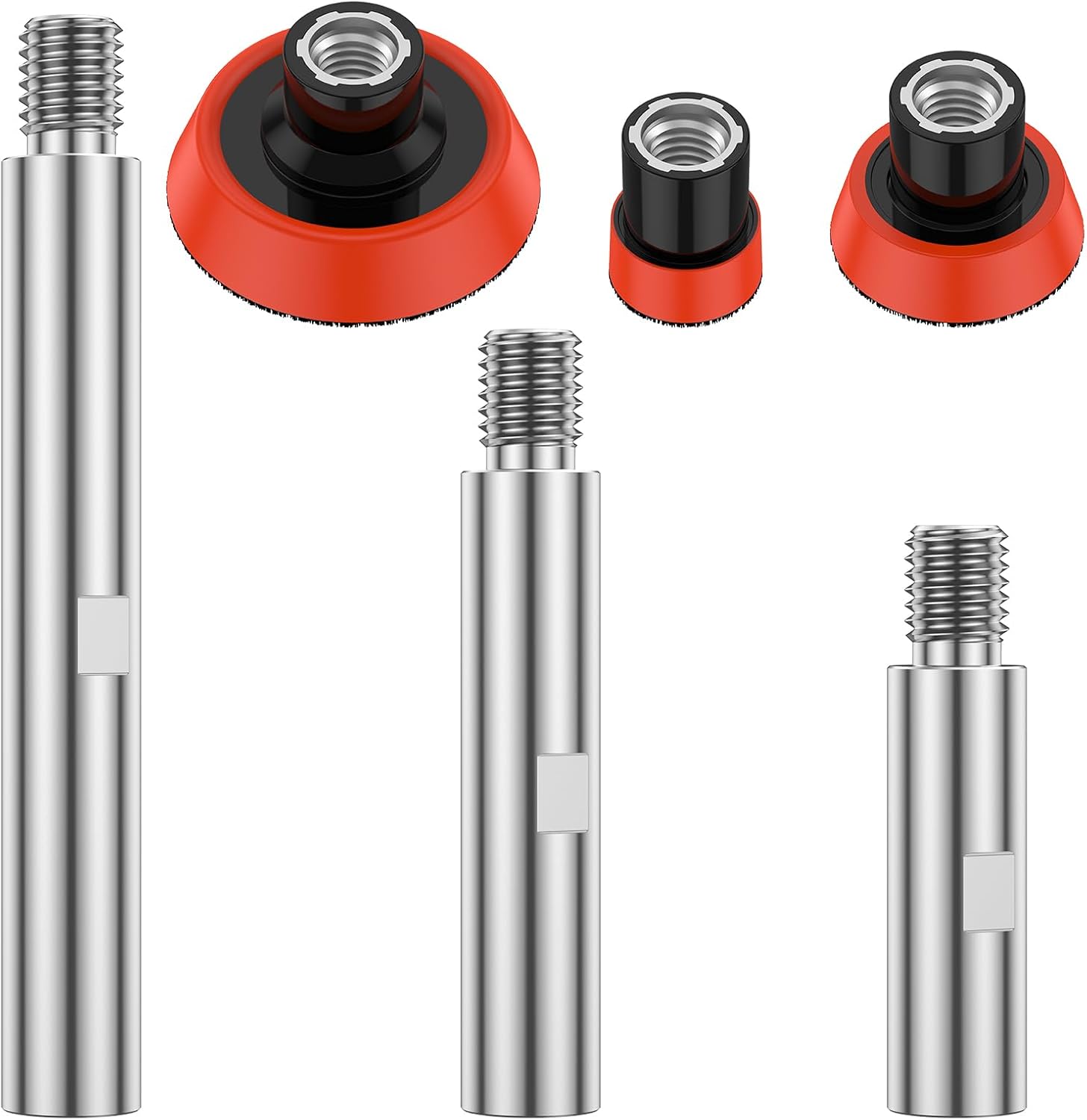 LYDODOKA 3Pcs 5/8""-11 Thread Extension Rod Shaft Polishing Tool, M14 ...
