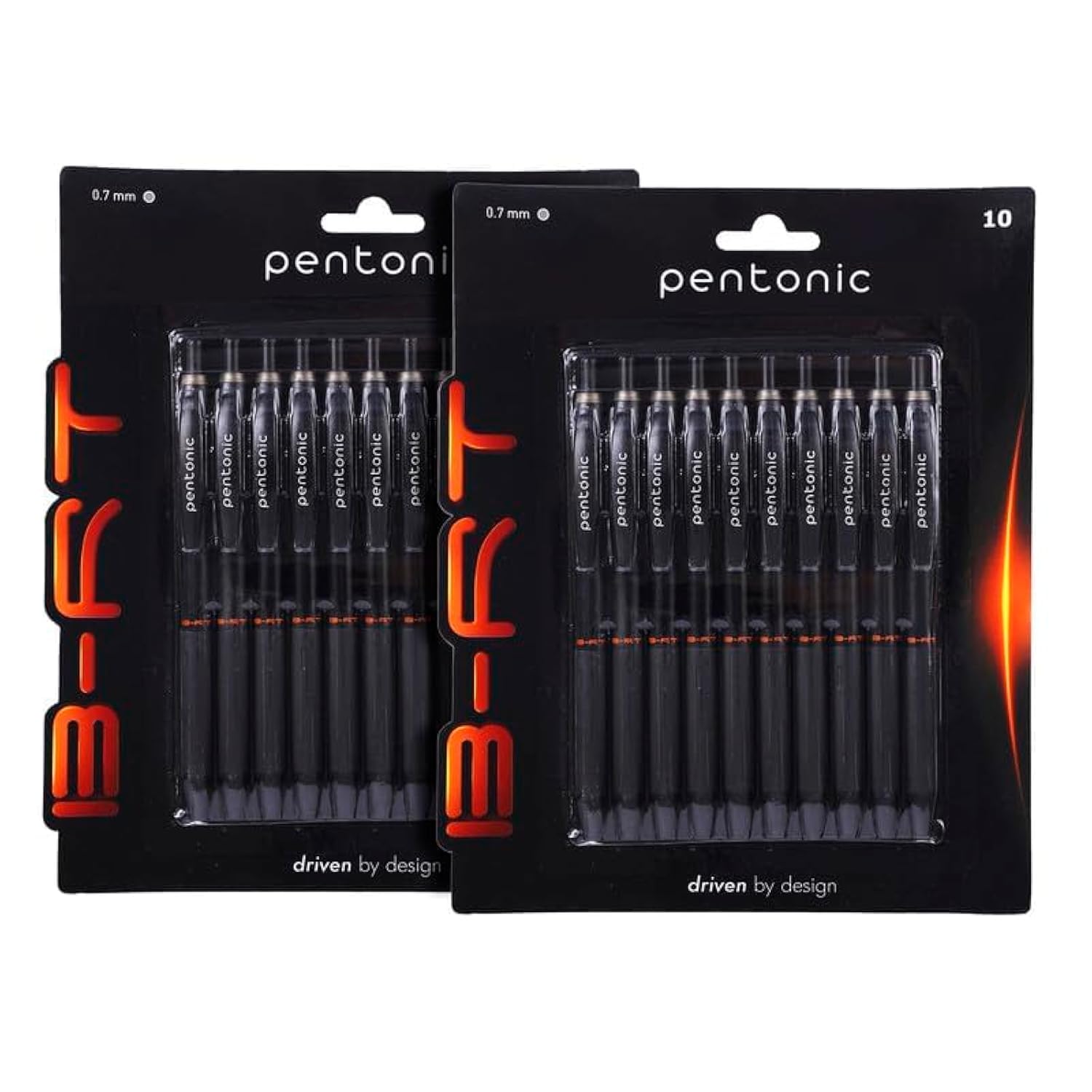 Pentonic B-RT 0.7mm Retractable Ball Point Pen Blister Pack | Black Ink ...