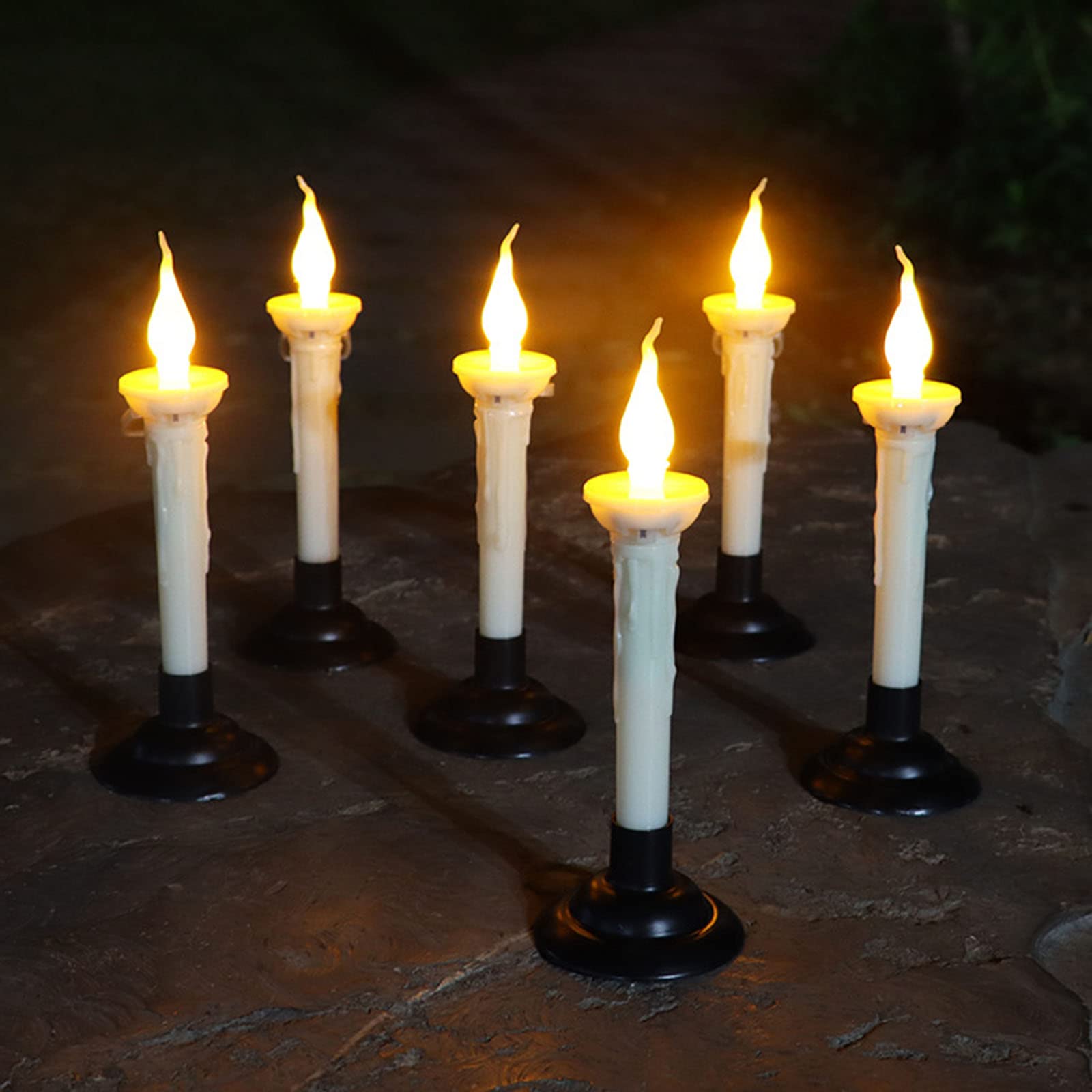Candlestick Solar Window Lights Candle Tree Lights SlimLine 16LED