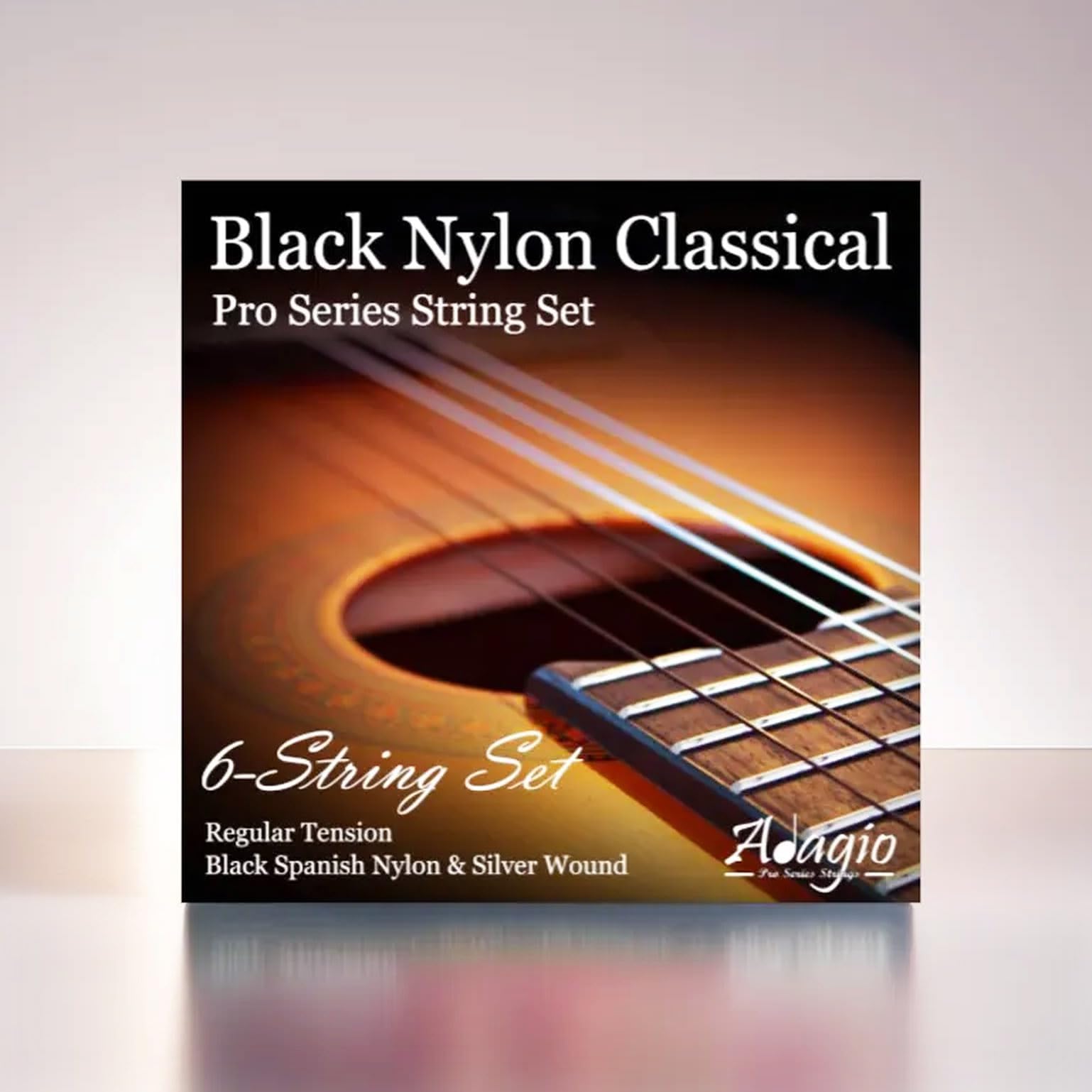 Adagio Pro CLASSICAL Guitar Strings - Normal Tension Nylon - Full Pack ...