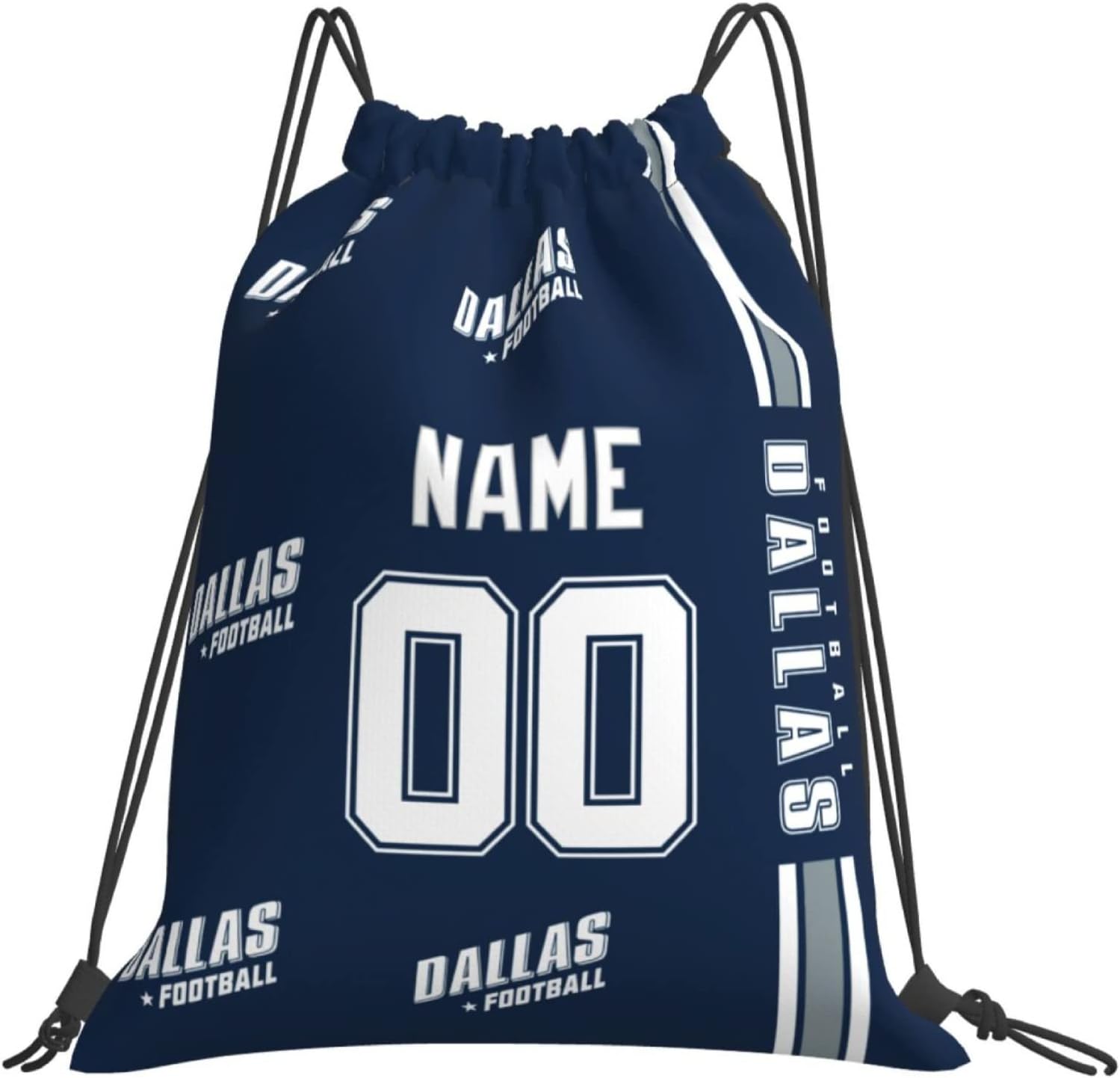 Amazon.com | ANTKING Dallas Drawstring Bags Custom any Name and Number ...