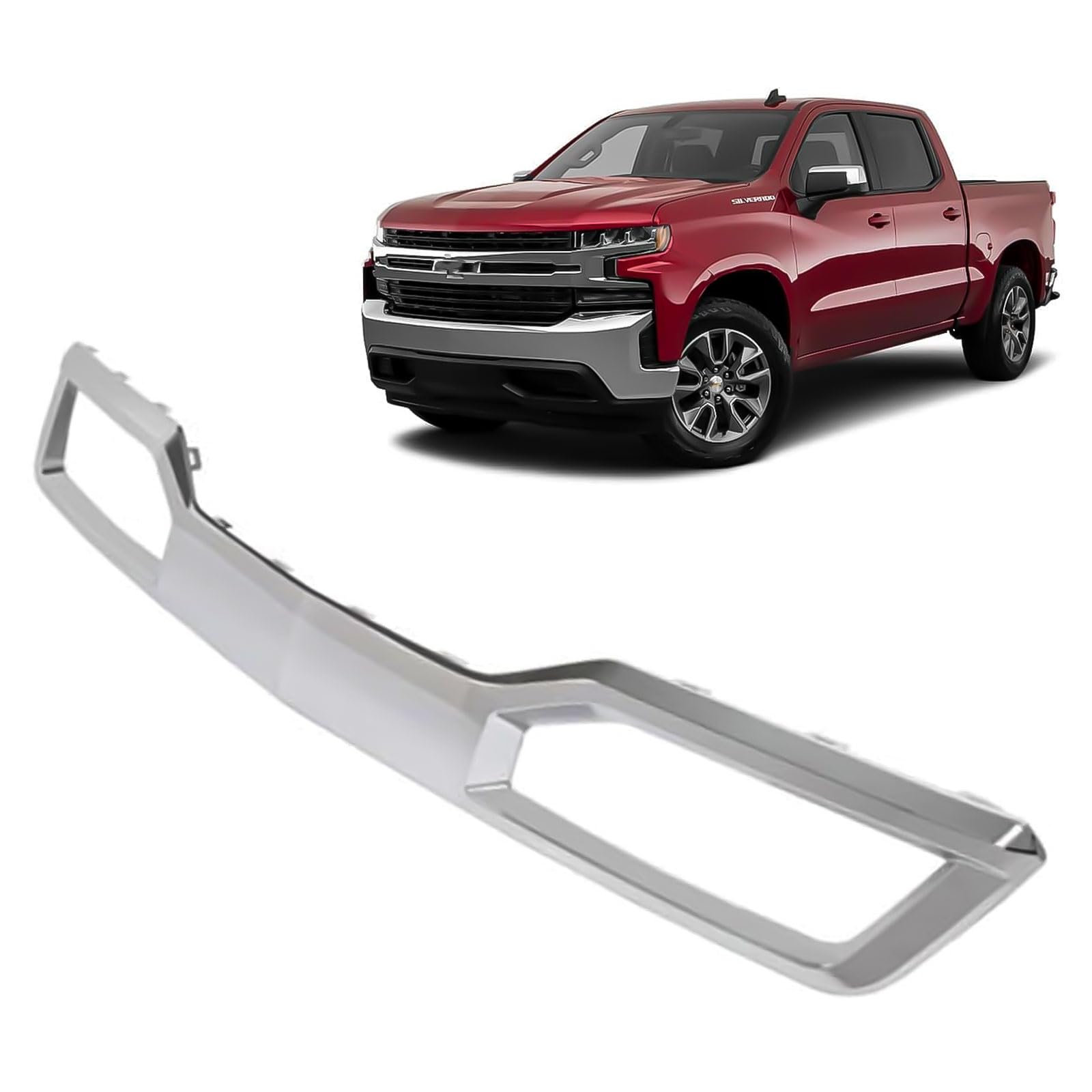 Amazon.com: Front Lower Bumper Cover Skid Plate Trim Chrome For 2019 ...