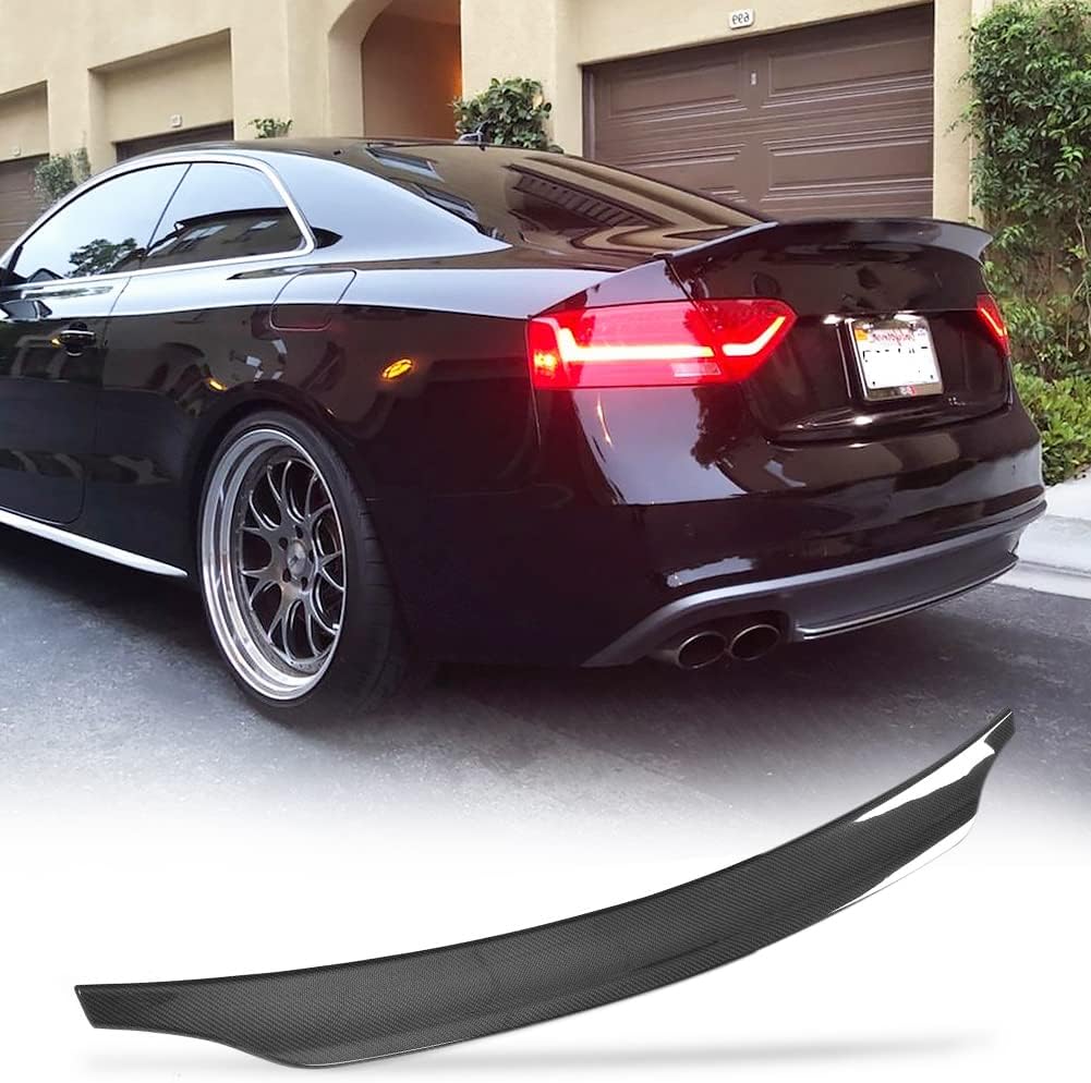Amazon.com: Carbon Fiber Trunk Spoiler for Audi S5 2-Door Coupe 2008 ...