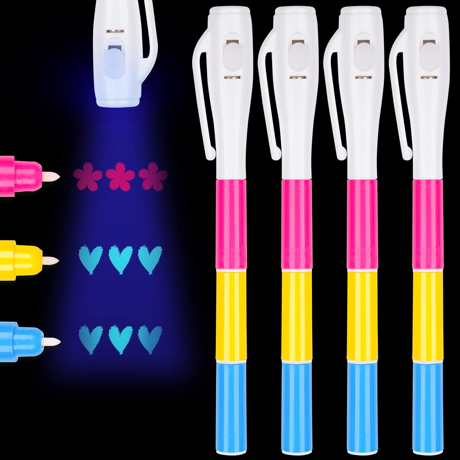 Amazon.com: DirectGlow Invisible UV Ink Marker Pen with Ultraviolet LED Keychain Blacklight ...