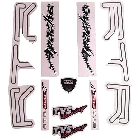 ISEE 360® Tvs Apache RTR Race Edition 160 180 4v Sticker Kit and ...