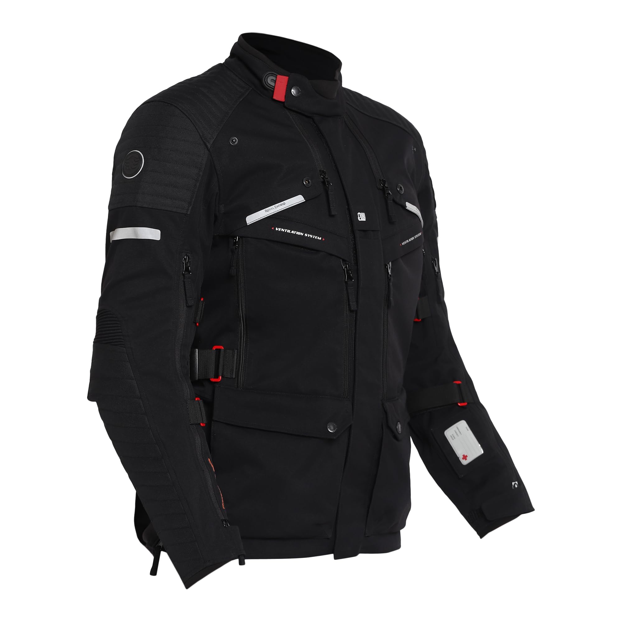 Royal Enfield Nirvik V2 Riding Jacket Black (2XL) 46 Cm with D3O Level ...