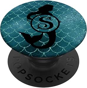 Amazon.com: Mermaid Popsocket S Initial- Pop Socket Letter S - Monogram ...