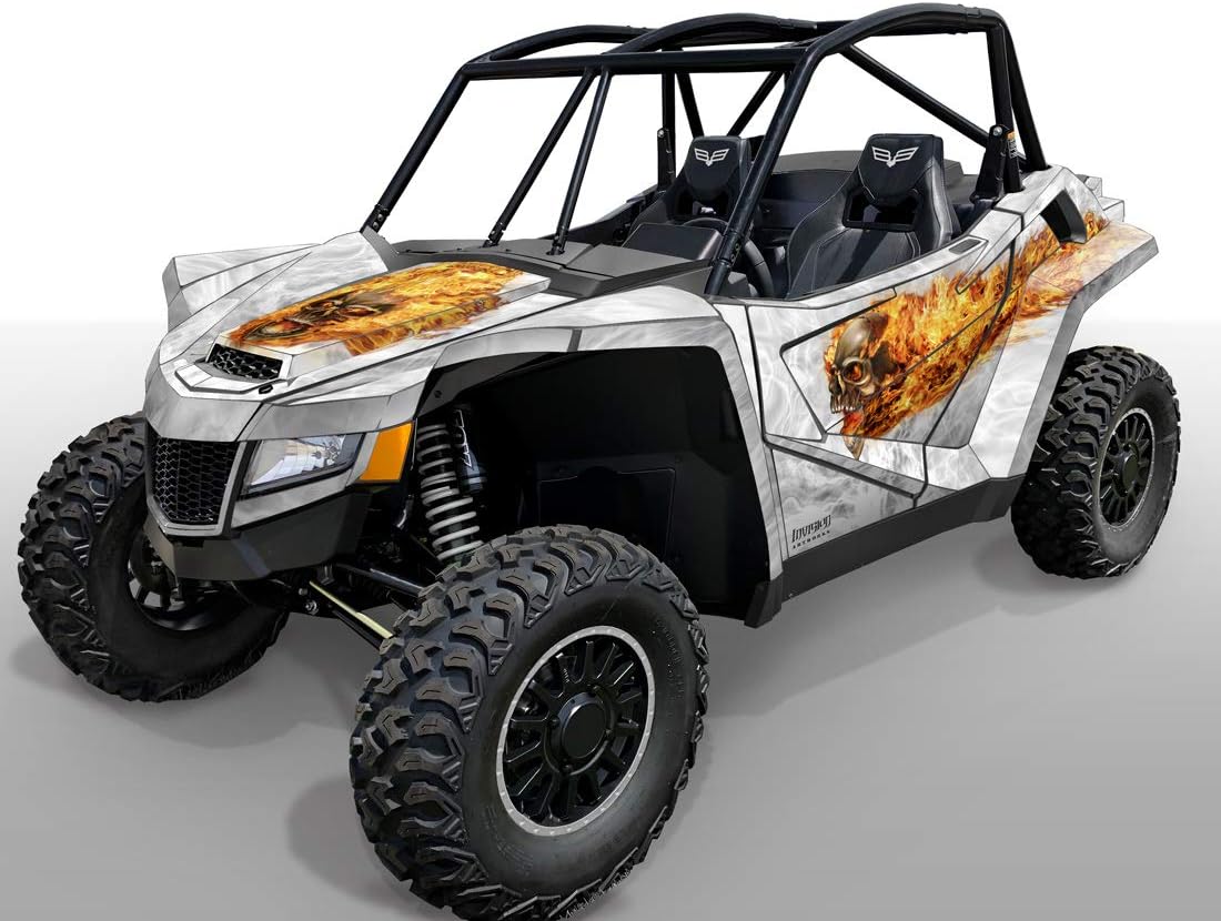 Amazon.com: Graphics Kit for Textron Wildcat XX - NITRO White with ...
