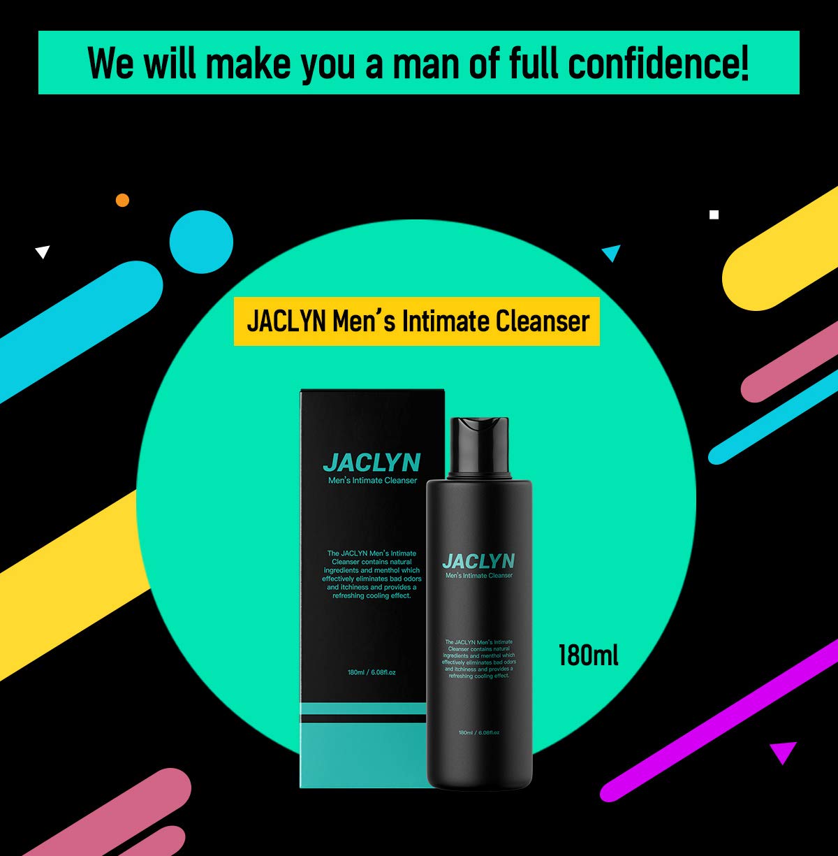 JACLYN Men Body Armpit Natural Menthol Cooling Intimate Cleanser Male ...