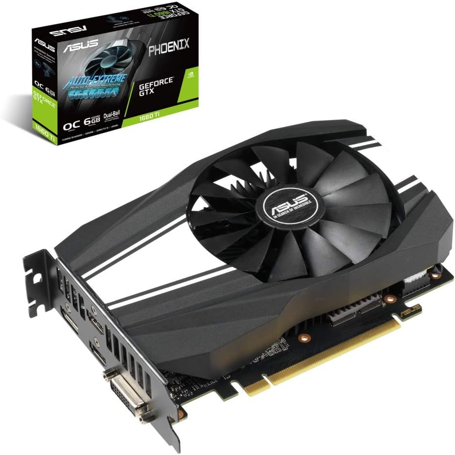 Amazon | ASUS PH-GTX1660TI-O6G GeForce GTX 1660 Ti 6GB GDDR6 - グラフィックス ...