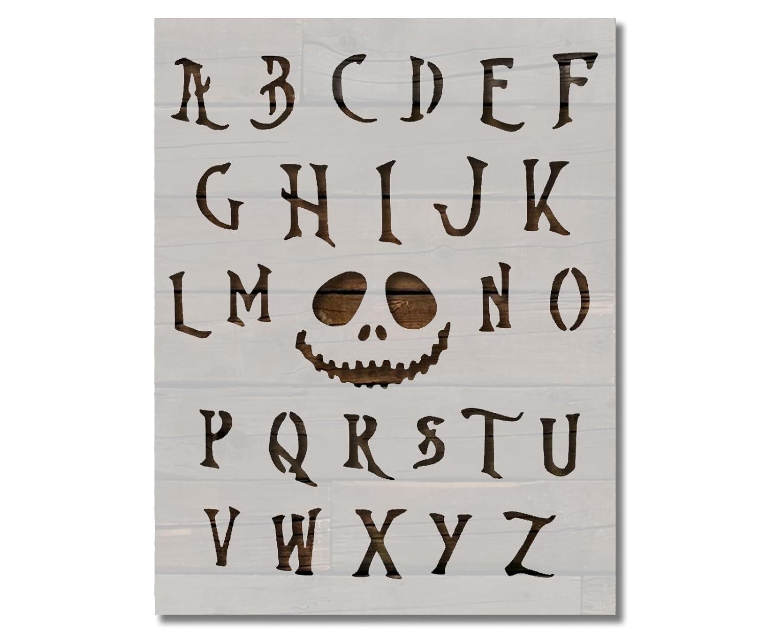 Amazon.com: Spooky Font Alphabet Stencil Template Reusable for Painting ...