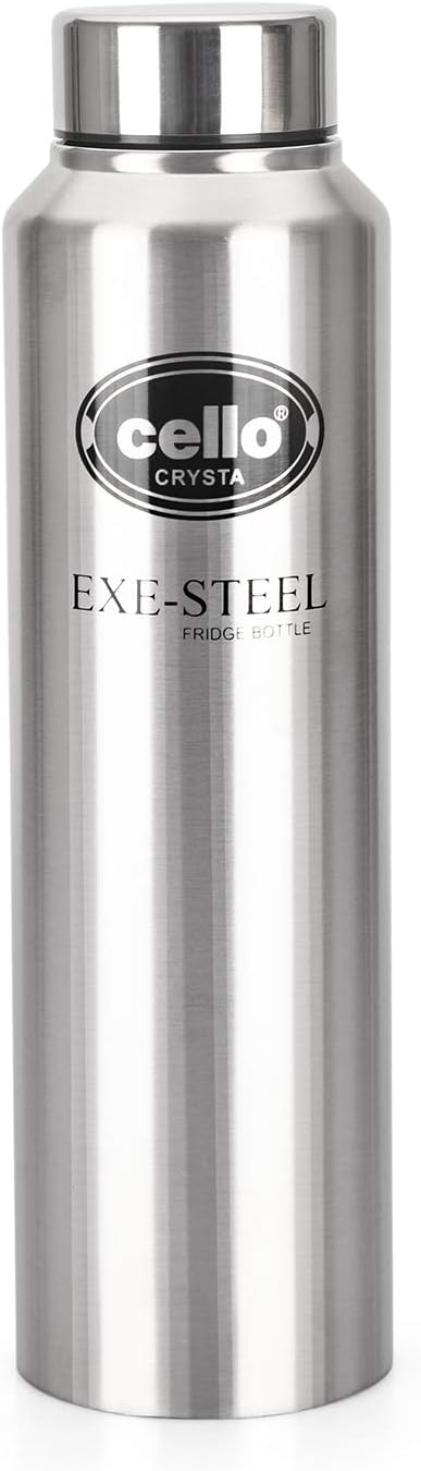 Cello Crysta Stainless Steel Bottle | Tough & Trendy | Lid is Sealed by ...