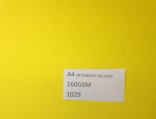 Intensive Yellow Card A4 160gsm 50 Sheets Coloured Card / Craft Card ...