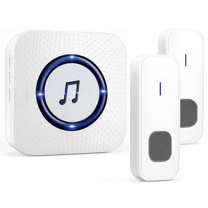 SYGA Wireless Home Doorbell Dingdong Door Bell Pager Smart Waterproof ...