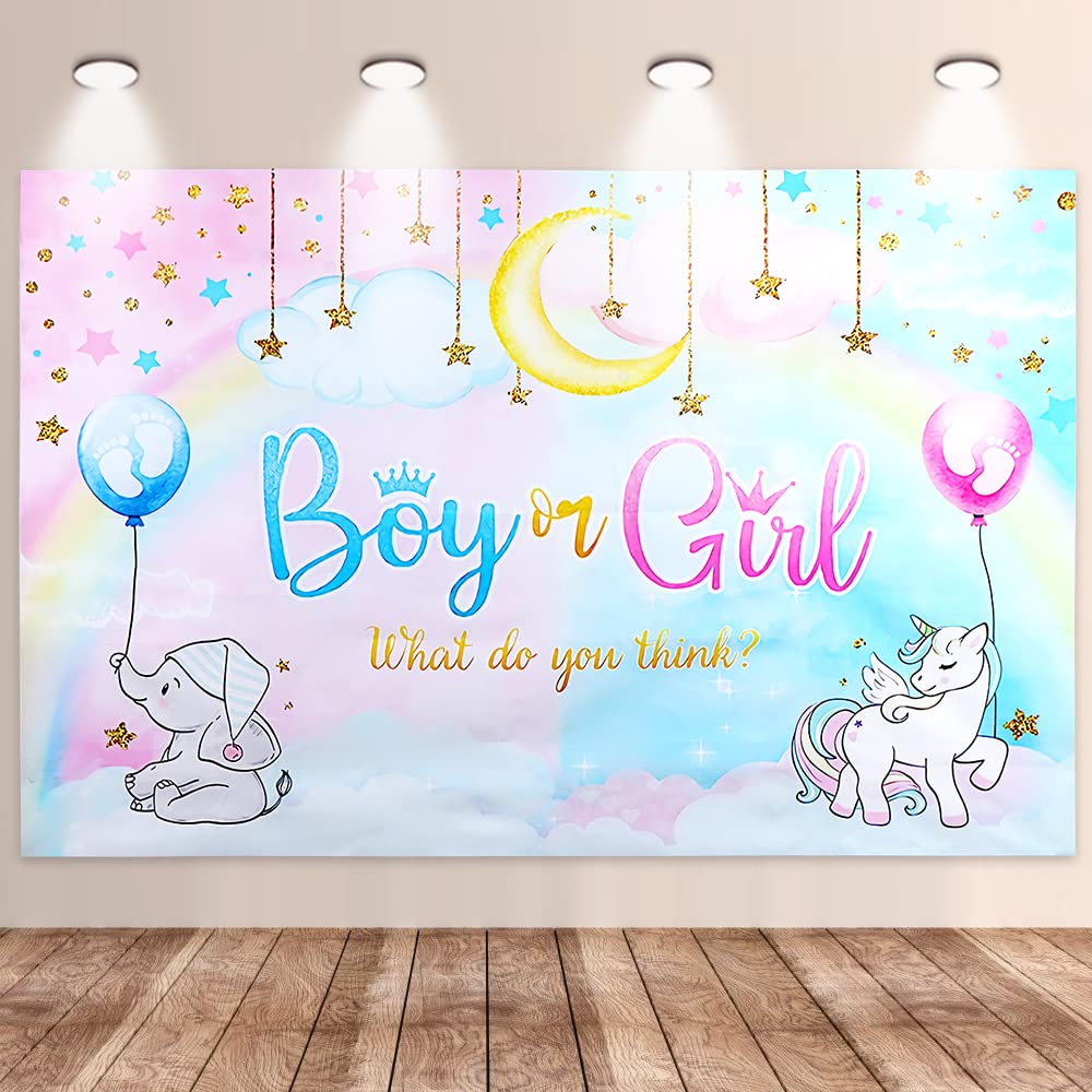 Buy Gender Reveal Backdrop Banner Gender Reveal Boy or Girl Photography ...