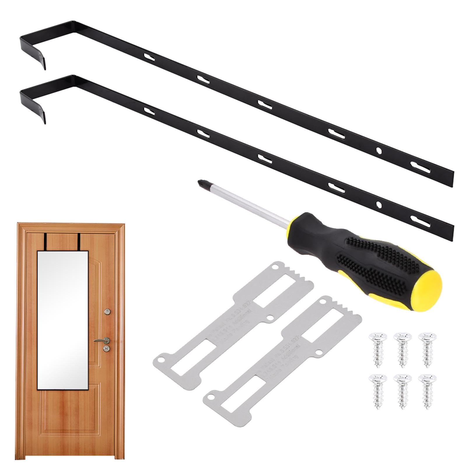 Amazon.com: Trasylph 2pcs Over-The-Door Mirror Hanger, 5-Level ...