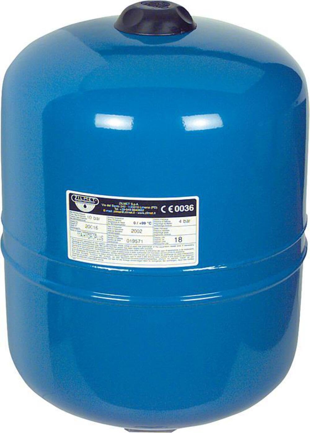 Zilmet Service Water Membrane Pressure Expansion Tank 24 L x 3/4 " : Amazon.co.uk: DIY & Tools
