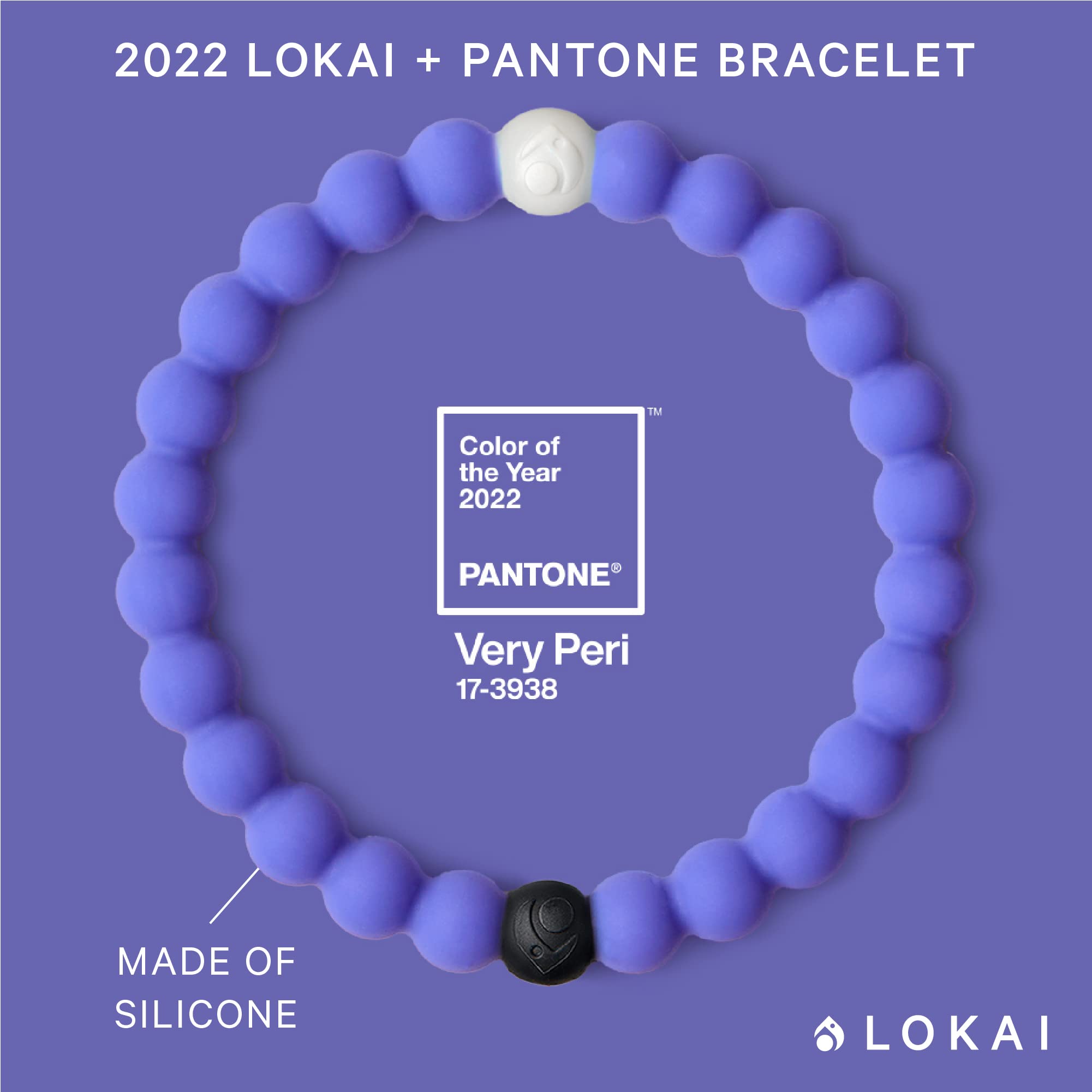 Buy Lokai Pantone Color of the Year 2022 Bracelet, Silicone Bead ...