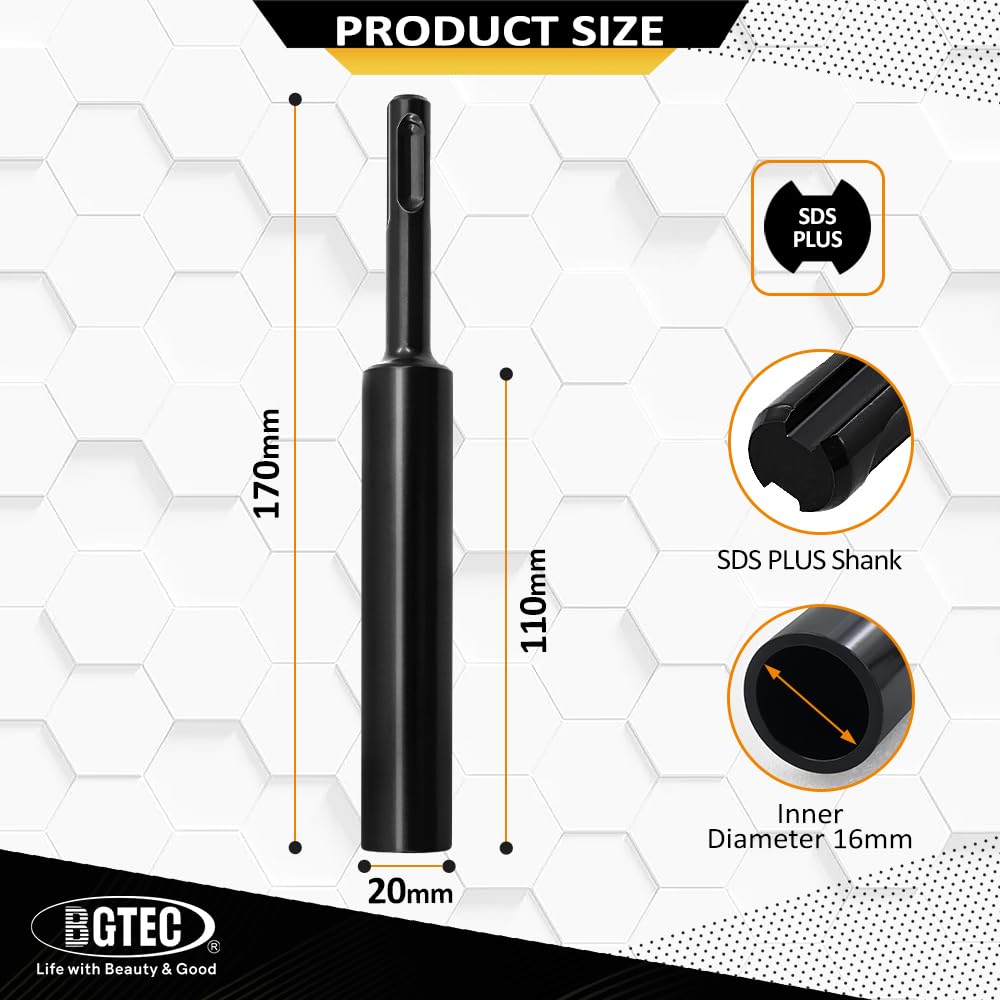 Snapklik.com : Ground Rod Driver Bit- 2pcs 5/8" SDS Plus Grounding Rod ...