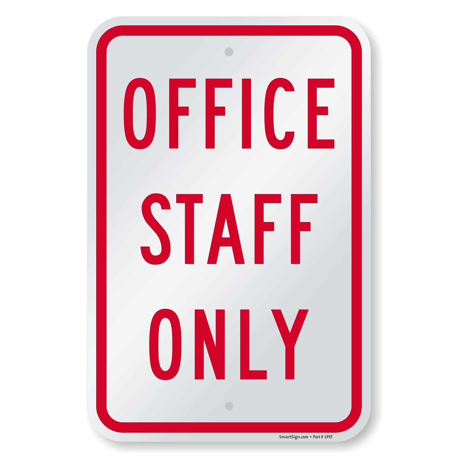 Amazon.com: SmartSign 18 x 12 inch “Office Staff Only” Metal Sign ...