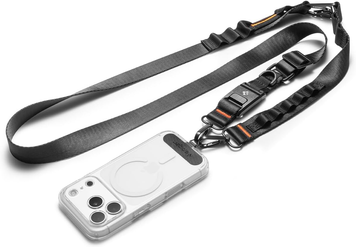 Amazon.com: Spigen for Multi-Functional Phone Crossbody & Wrist Strap ...
