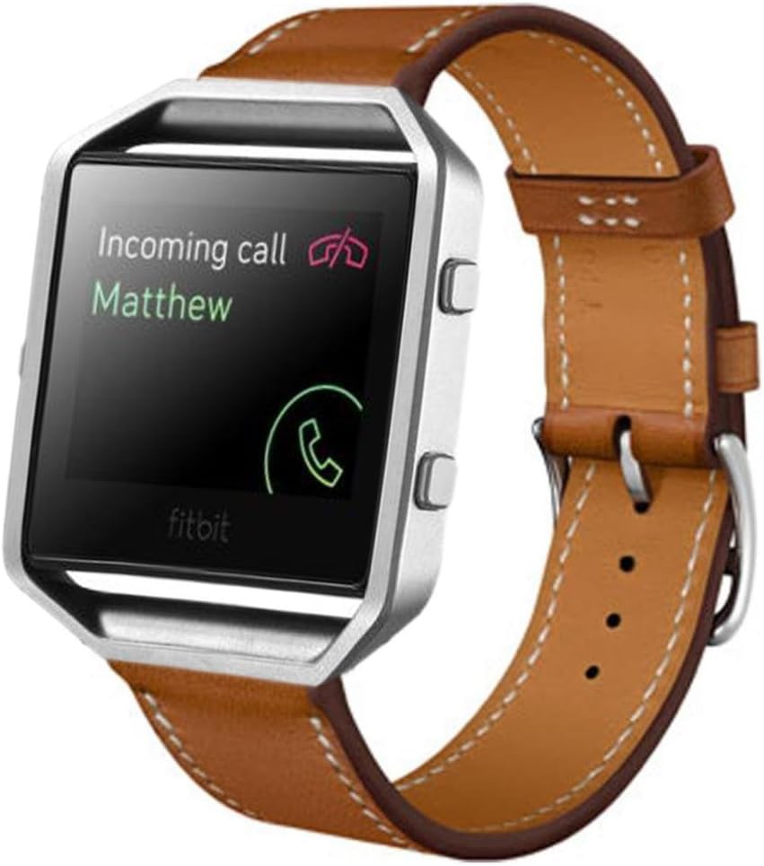 Amazon.com: For Fitbit Blaze, Lucoo® Luxury Leather Watch Band Wrist ...