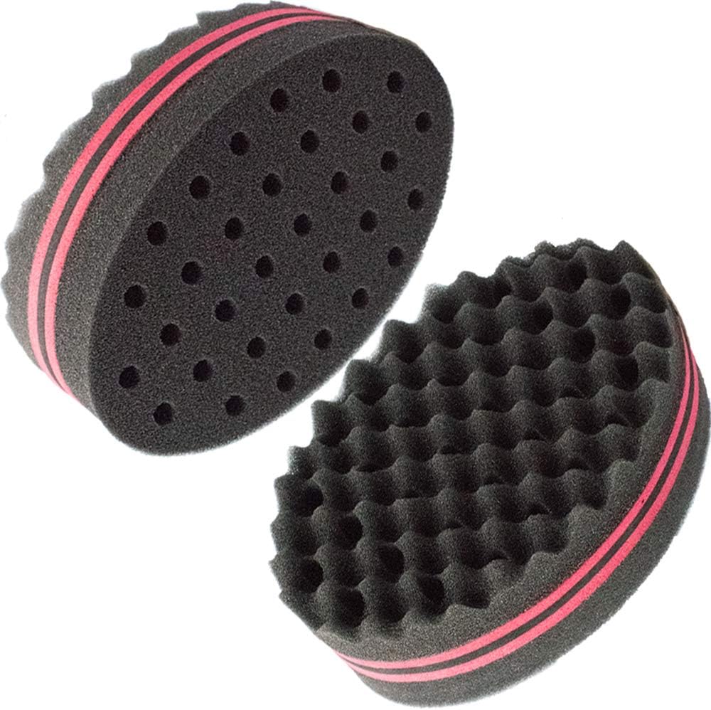 Amazon.com : Small Holes Hair Sponge for Twists and Dreads Barber Afro ...