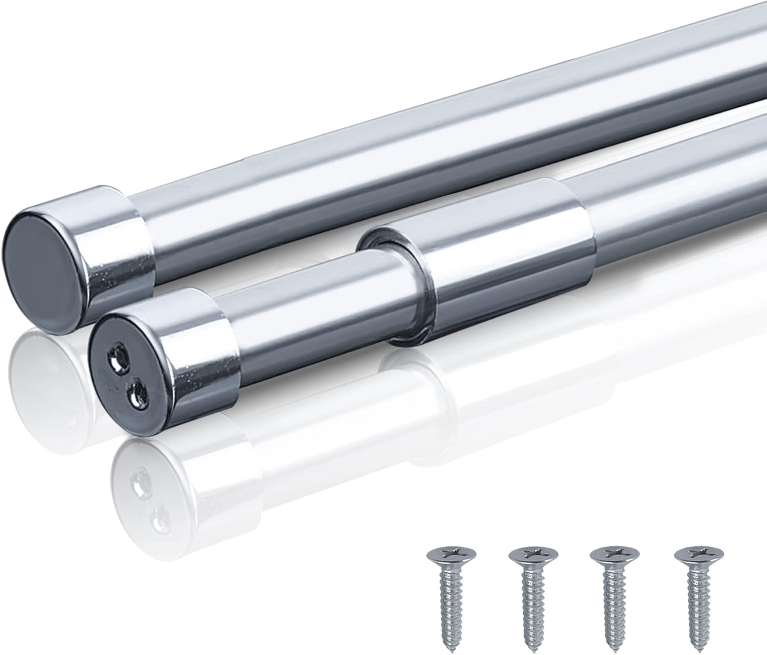 Wardrobe Rail Extendable, Clothes Rail Pole for Bedroom, Stainless ...