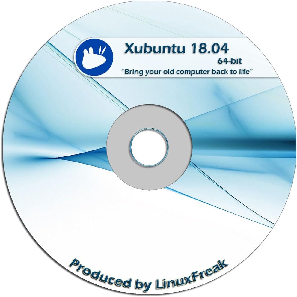 Amazon.com: Xubuntu Linux 18.04 DVD - FAST Desktop Live DVD - Official ...