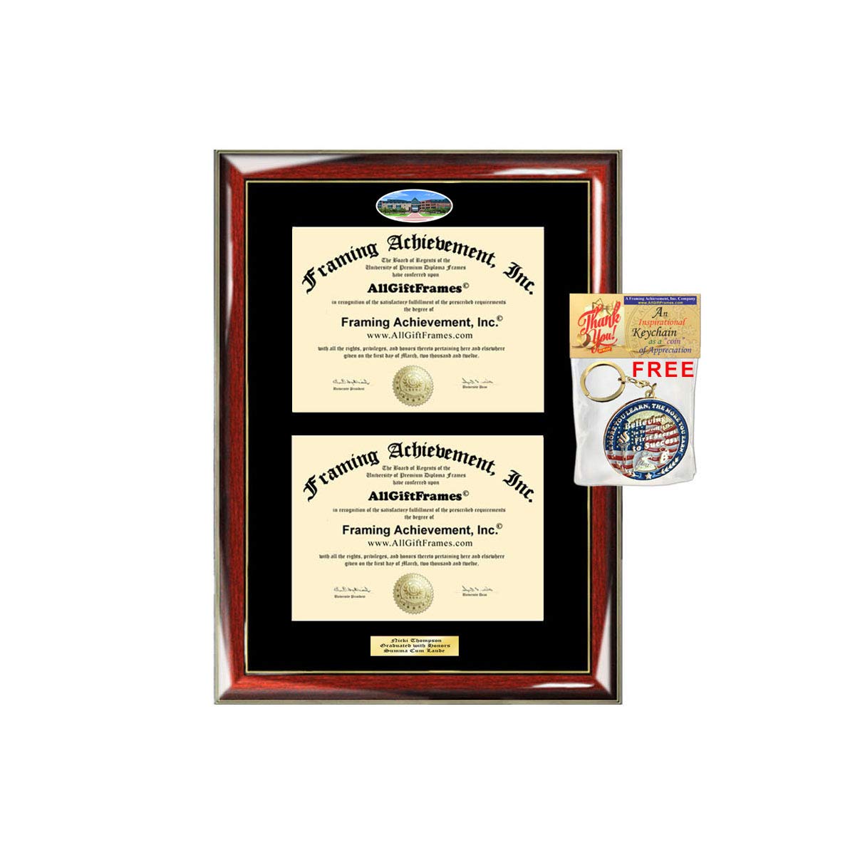 Amazon.com - University Texas San Antonio Double Diploma Frame UTSA ...