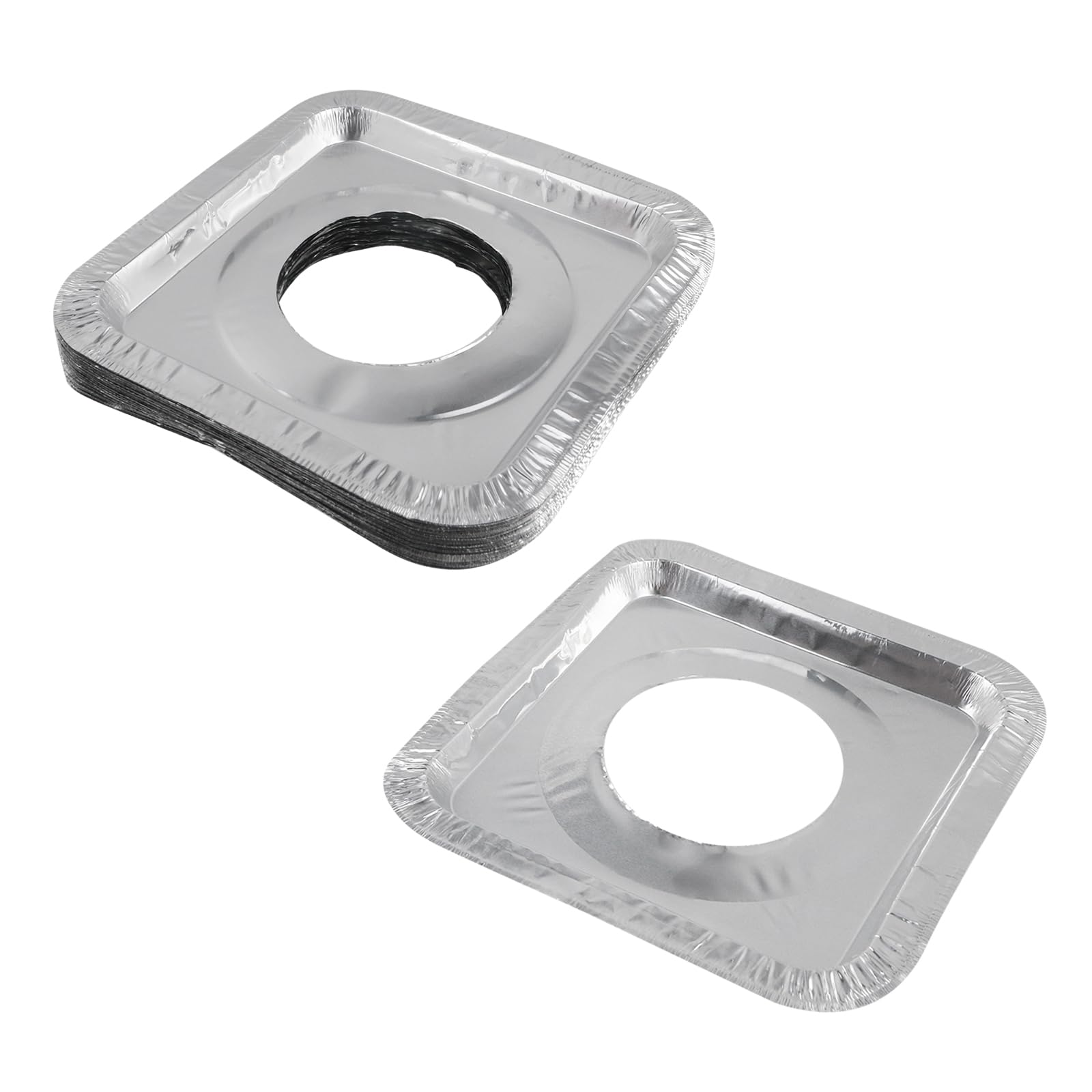 Snapklik.com : 40 Pack Disposable Gas Burner Liners Square Stove Burner ...