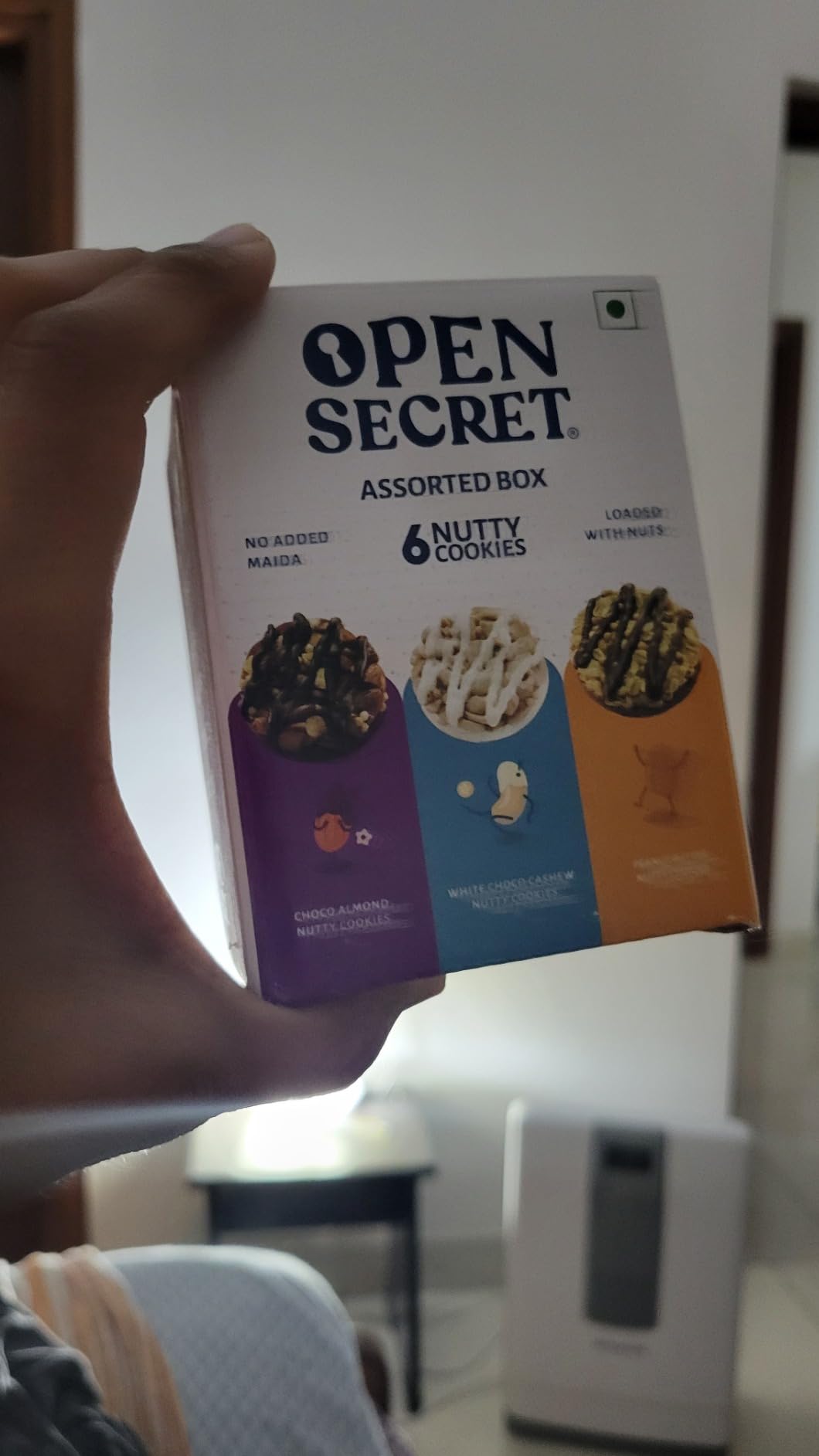 Open Secret Cookies | 2 Boxes, 6 Cookies Each | Healthy Snacks, Diwali ...