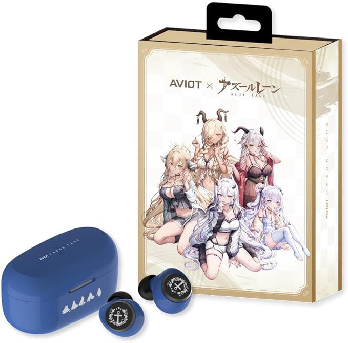Amazon.com: AVIOT TE-V1R-AZL Azur Lane Collaboration Wireless Earbuds ...