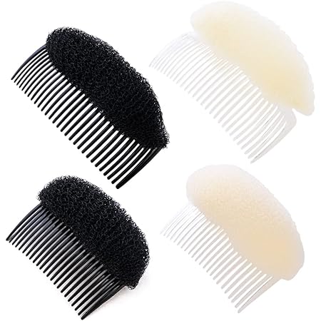Amazon.com: TCOTBE 4 Pcs Hair Bun Invisible Bump it Up Hair Volume ...