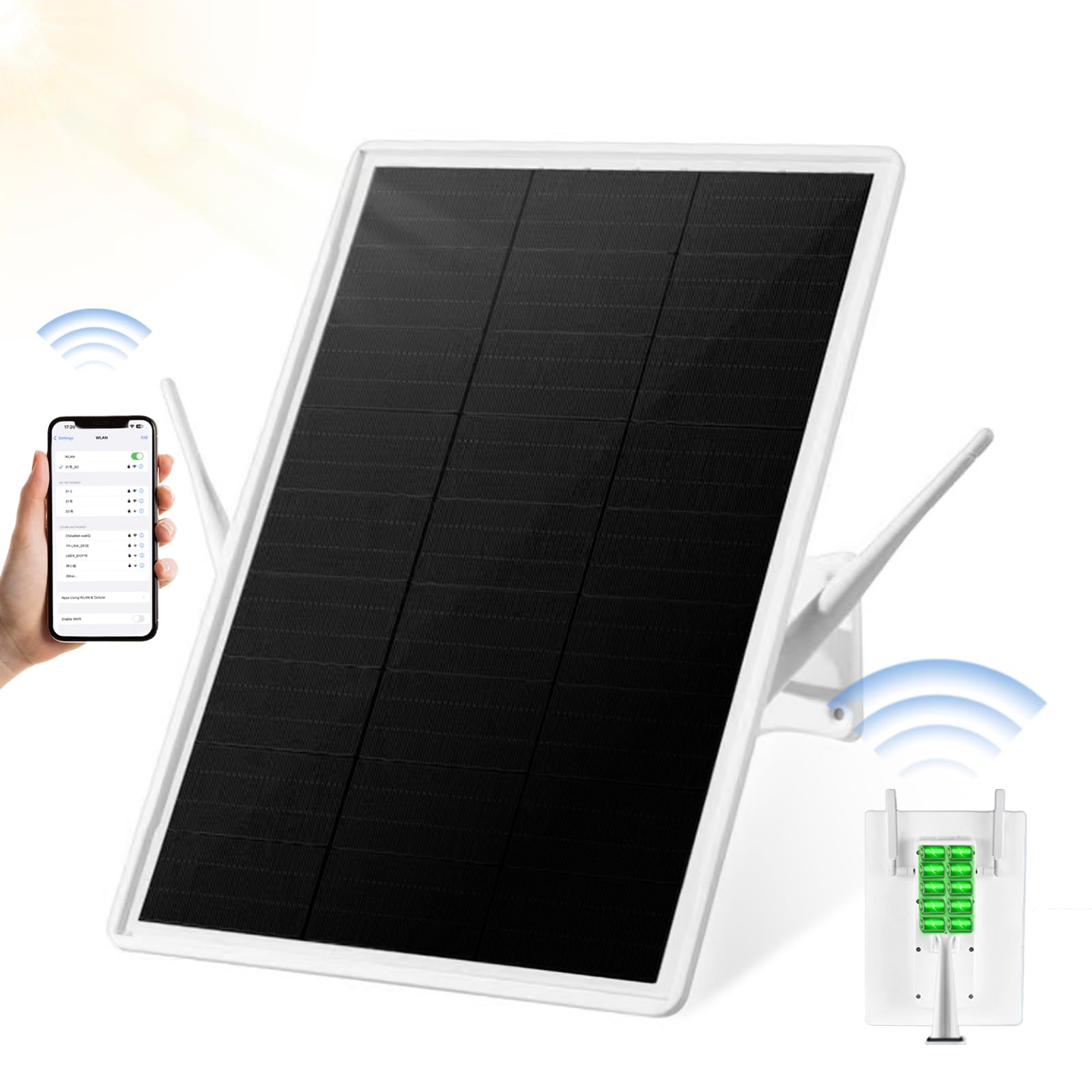 Solar Outdoor 4G Router with sim Card Slot，Outdoor WiFi Router with 15W ...