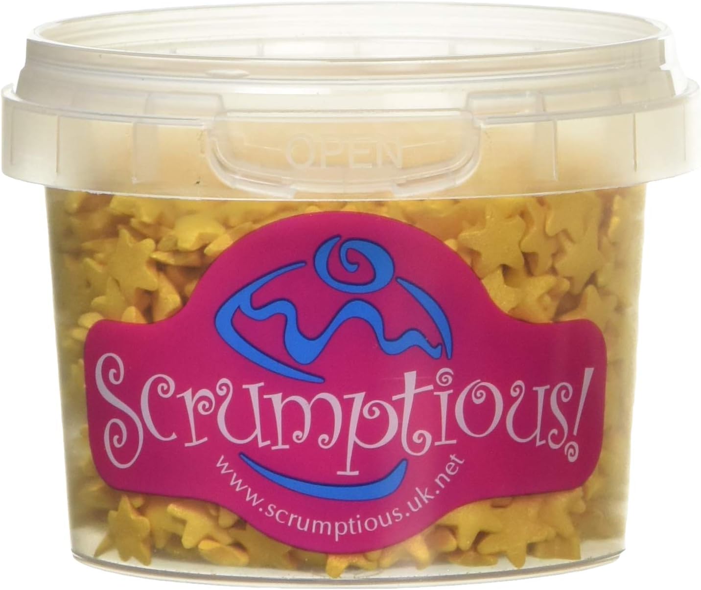 Scrumptious Gold Stars Cake Decorations, 60 g : Amazon.co.uk: Grocery
