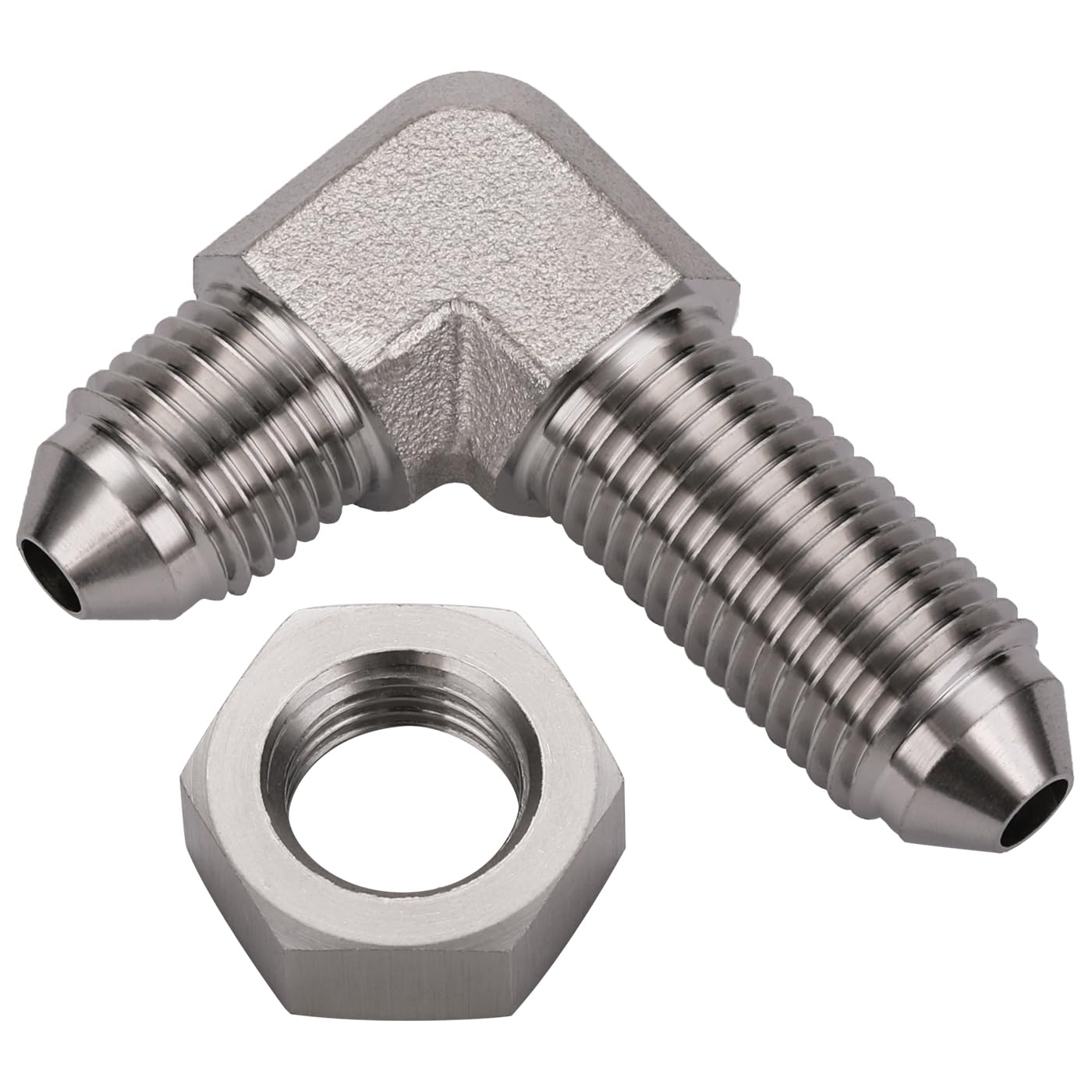 Amazon.com: Podavelle 3AN 90 Degree Stainless Steel Bulkhead Brake Hose ...