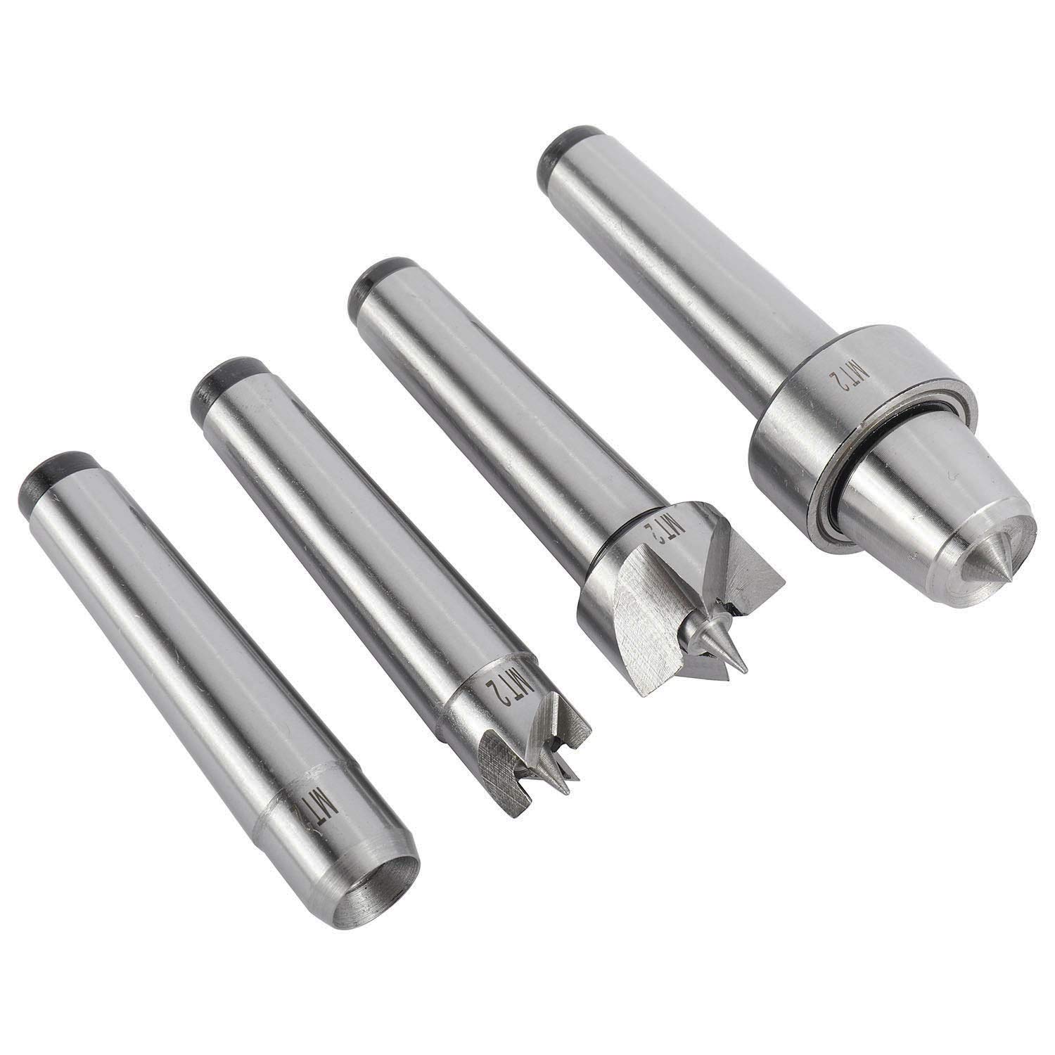 KUNTEC 4PCS MT2 Arbor Live Center Wood Lathe Drive Spur Cup Set for ...
