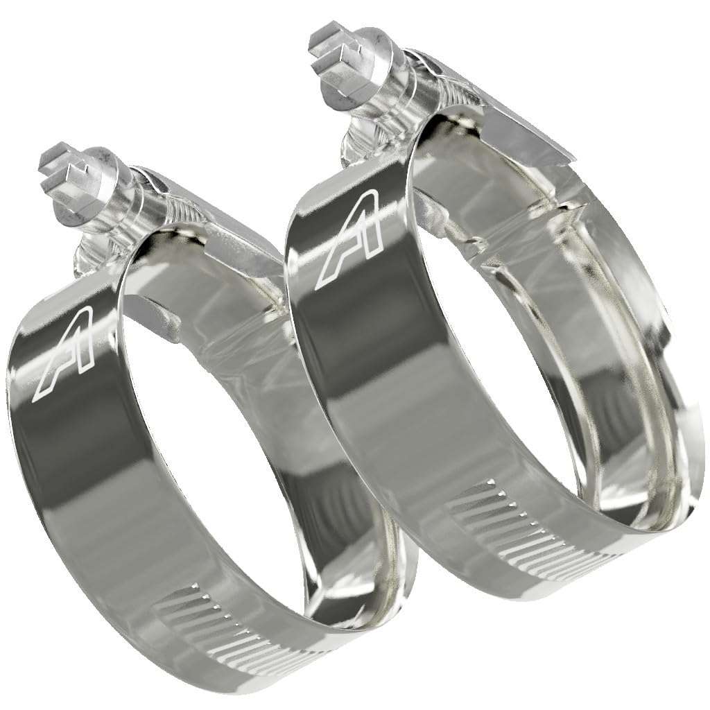 2 Pack - 85mm > 100mm Worm Drive Jubilee Type Hose Pipe Clips Zinc ...