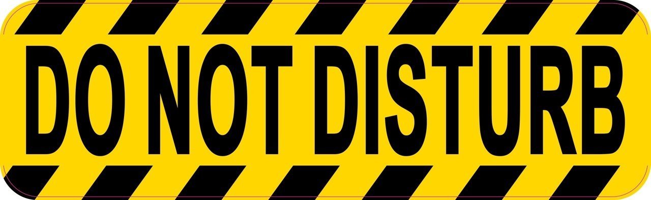 Amazon.com: StickerTalk Do Not Disturb Magnet, 10 inches by 3 inches ...