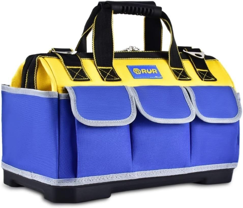 Sanwuta 3 Pieces Tool Bag for Men, 12 Inch Wide Mouth Tool Bag Heavy ...
