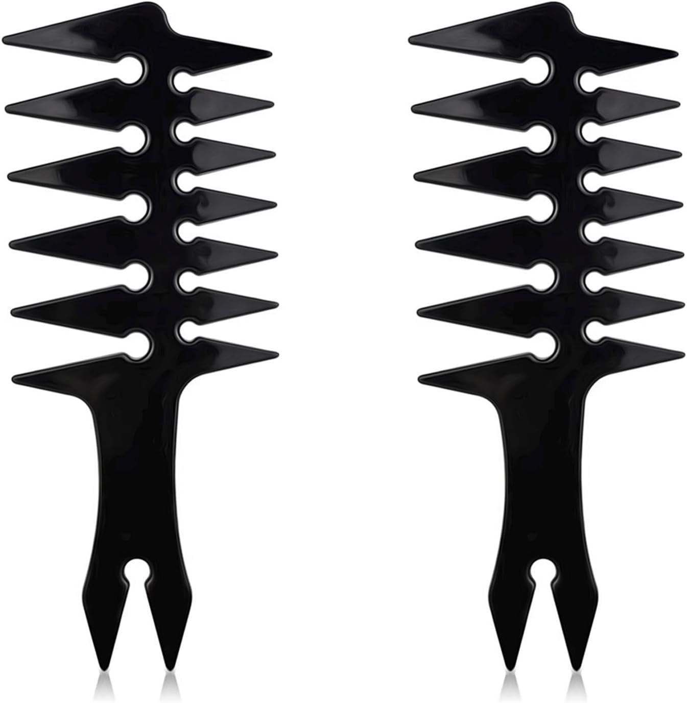 PuraQuot 2PCS Two Sided Texture Comb for Mens Styling Comb For Most ...