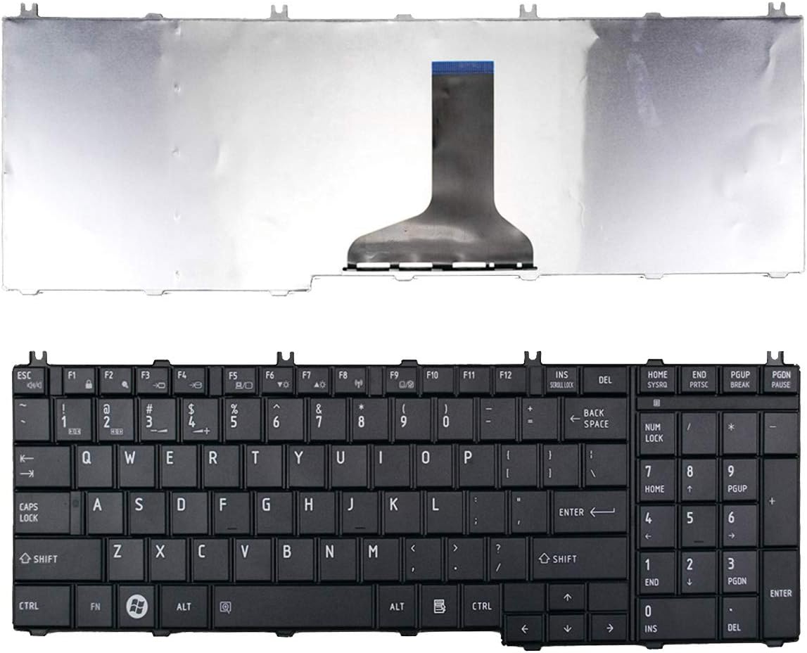 Amazon.com: Laptop Replacement Keyboard for Toshiba Satellite C650 ...